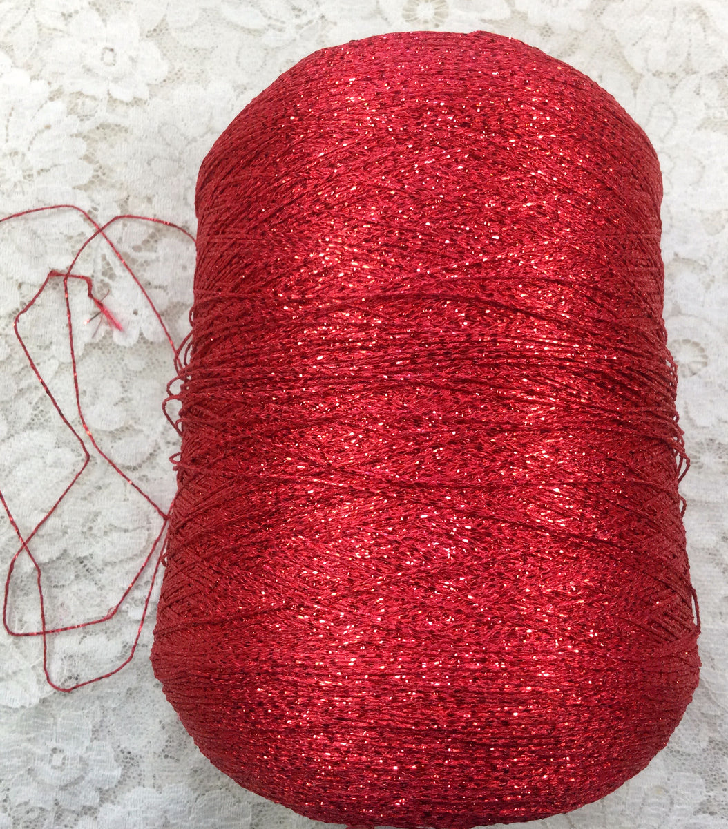 Coned Novelty Metallic Thread 2500 yds -Rainbow-Red Sale!-assorted wts ...